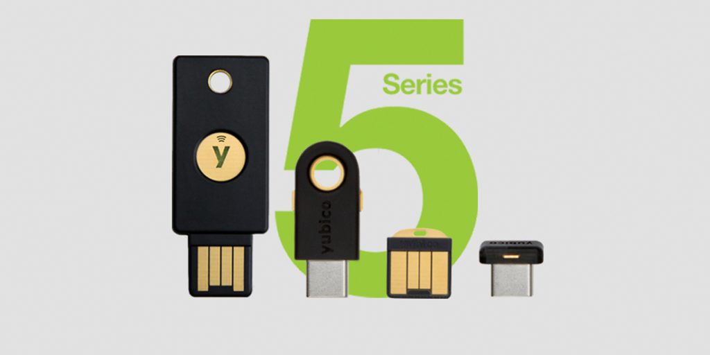 YubiKey 5 Series with New NFC and FIDO2 Passwordless Features | Yubico