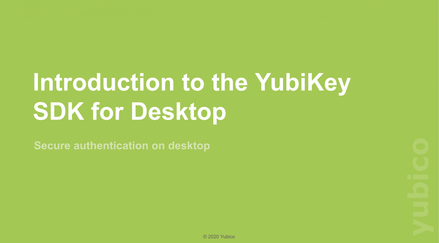 YubiKey Software Development Toolkits | Yubico