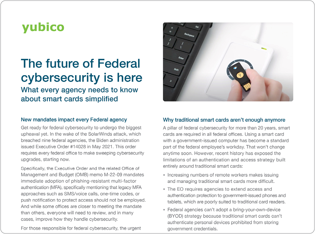 The future of Federal cybersecurity is here | Yubico