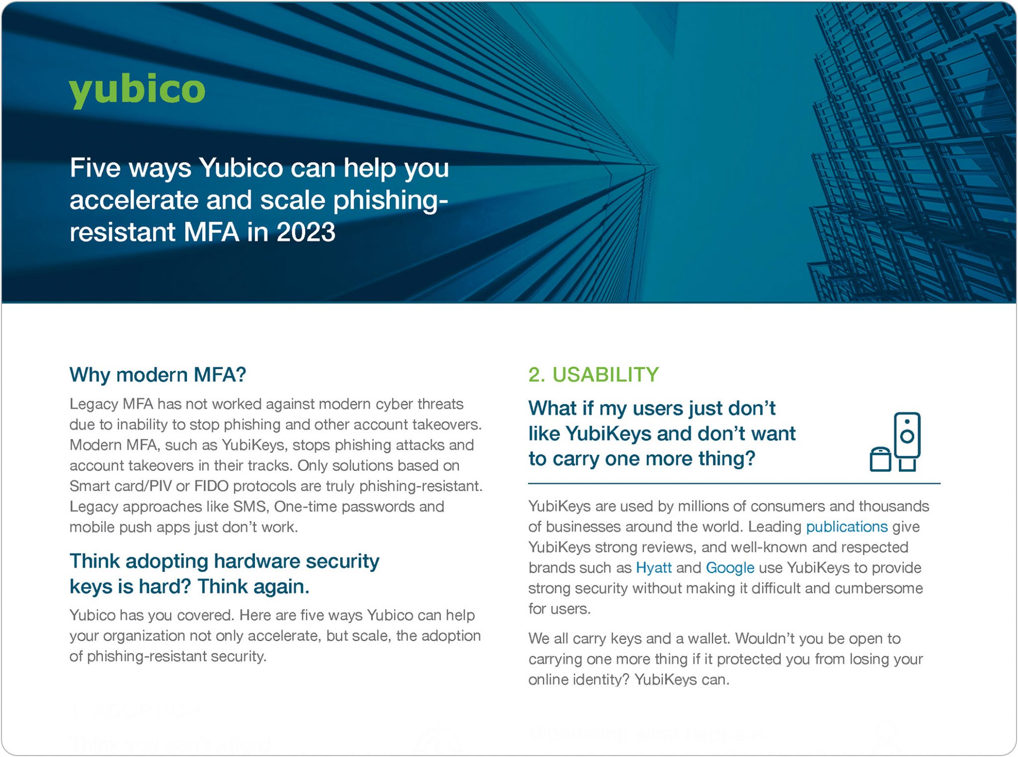 Five ways Yubico can help you accelerate and scale phishing-resistant MFA in 2023 | Yubico