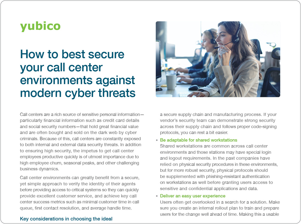 How to best secure your call center environments with against modern ...
