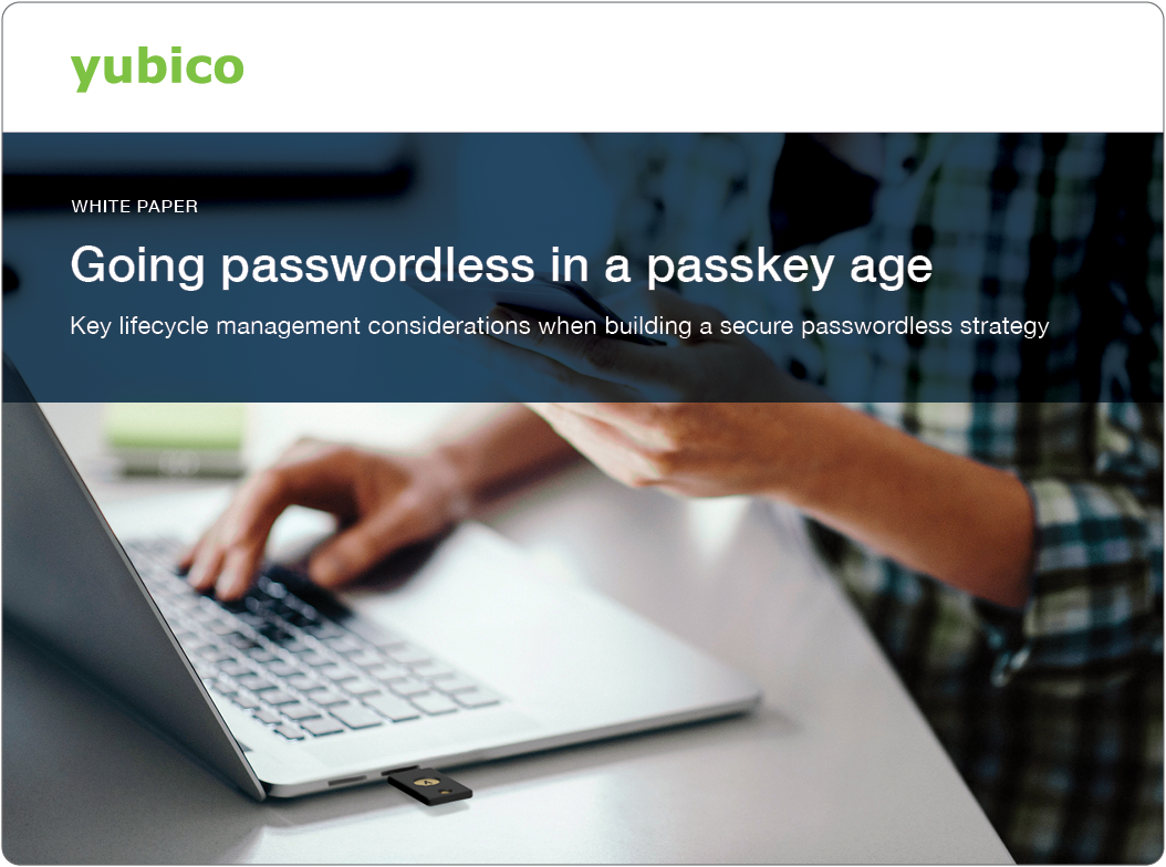 Going passwordless in a passkey age | Yubico
